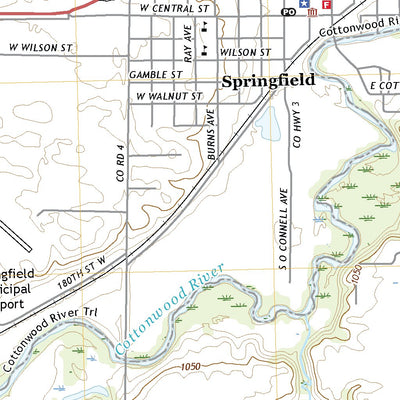 Springfield, MN (2022, 24000-Scale) Map by United States Geological ...