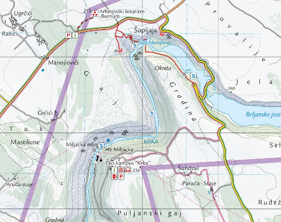 Krka - Nacionalni park Map by Croatian Mountain Rescue Service - HGSS ...