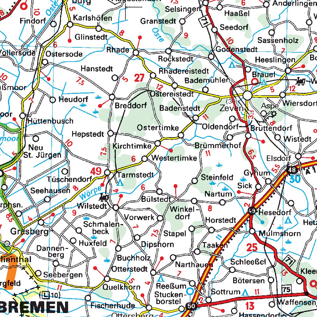 Allemagne Nord-Ouest Map by Michelin | Avenza Maps