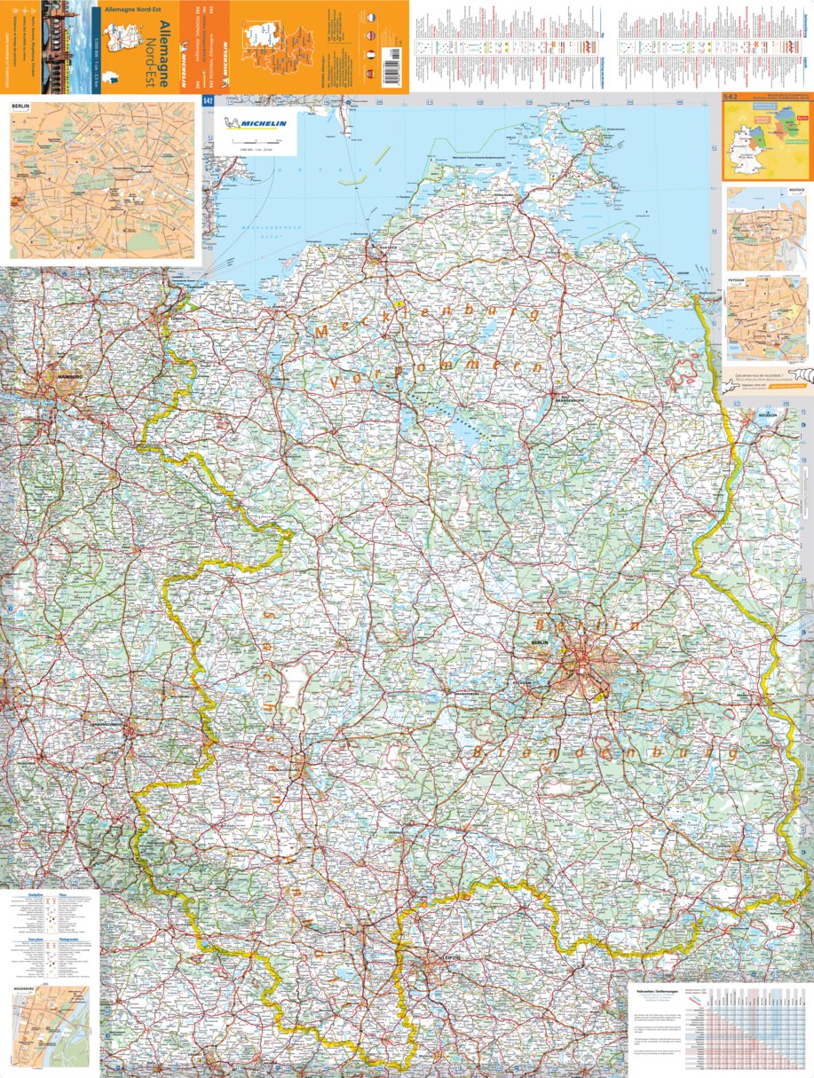 Allemagne Nord-Est Map by Michelin | Avenza Maps