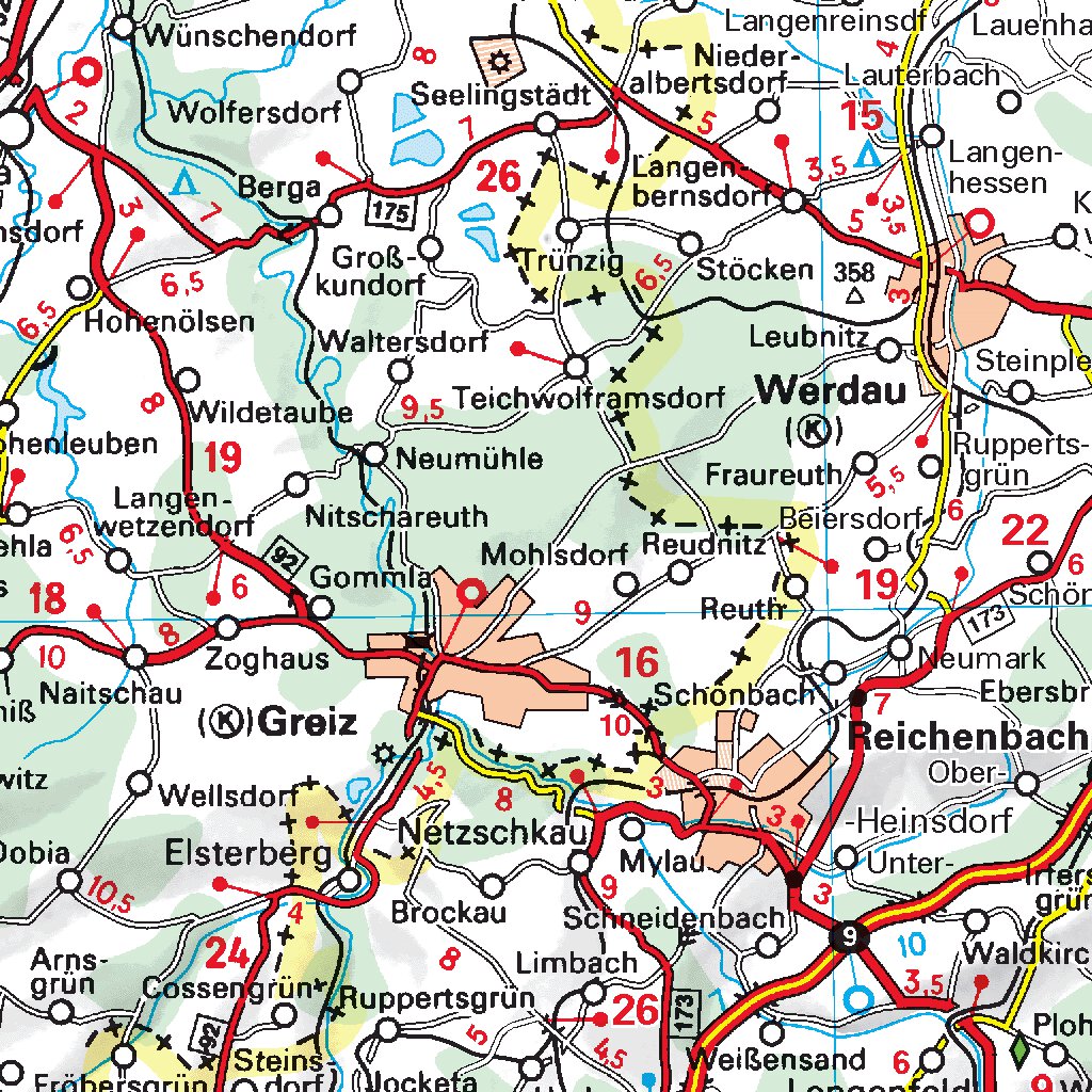 Allemagne Centre-Est Map by Michelin | Avenza Maps