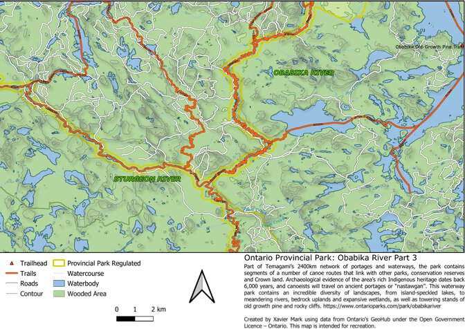 Ontario Provincial Park: Obabika River Map Bundle by Xavier Maps ...