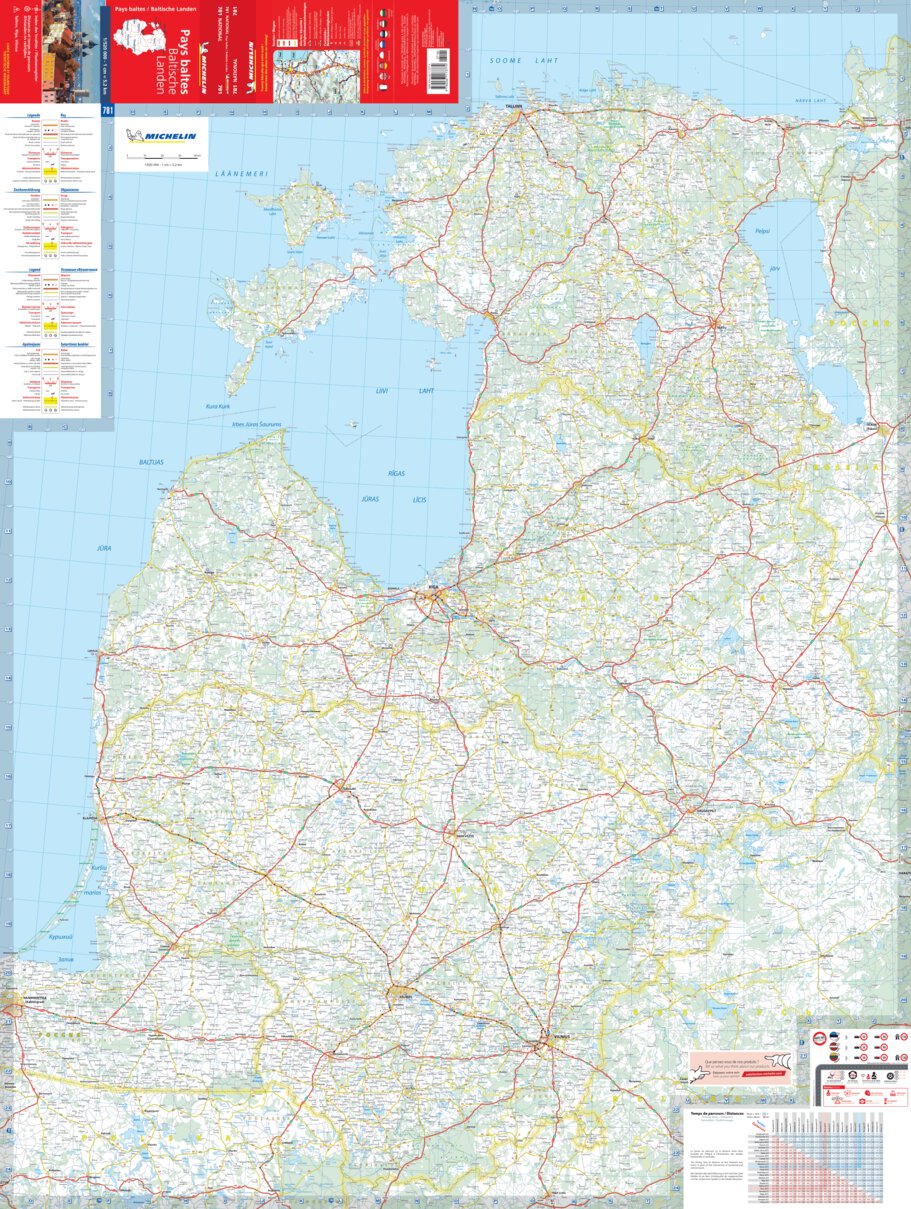 Pays Baltes / Baltische Landen Map by Michelin | Avenza Maps