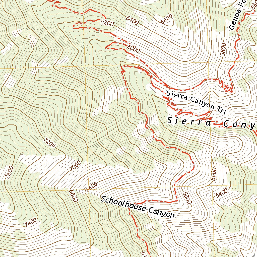 Genoa, NV (2021, 24000-Scale) Map by United States Geological Survey ...