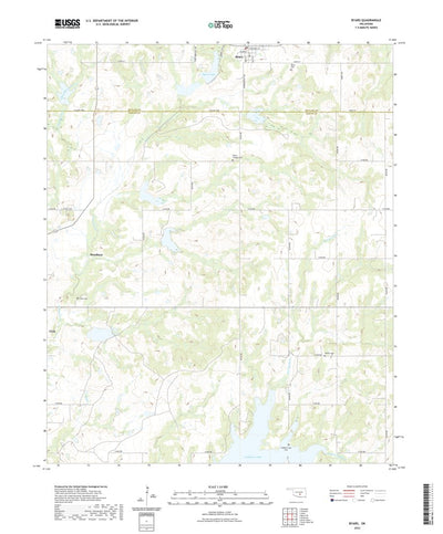 Byars, OK (2022, 24000-Scale) Map by United States Geological Survey ...