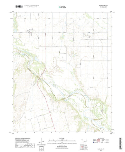Elmer, OK (2022, 24000-Scale) Map by United States Geological Survey ...