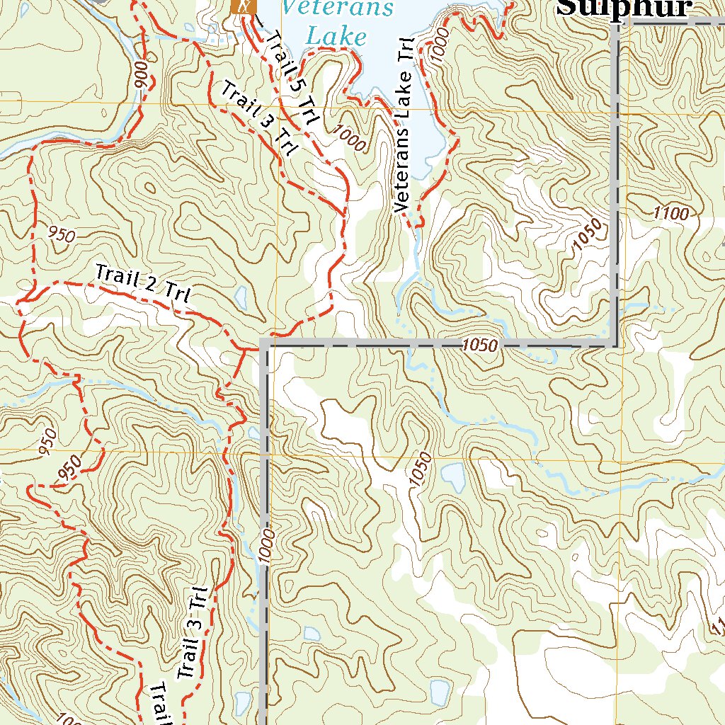 Sulphur South, OK (2022, 24000-Scale) Map by United States Geological ...