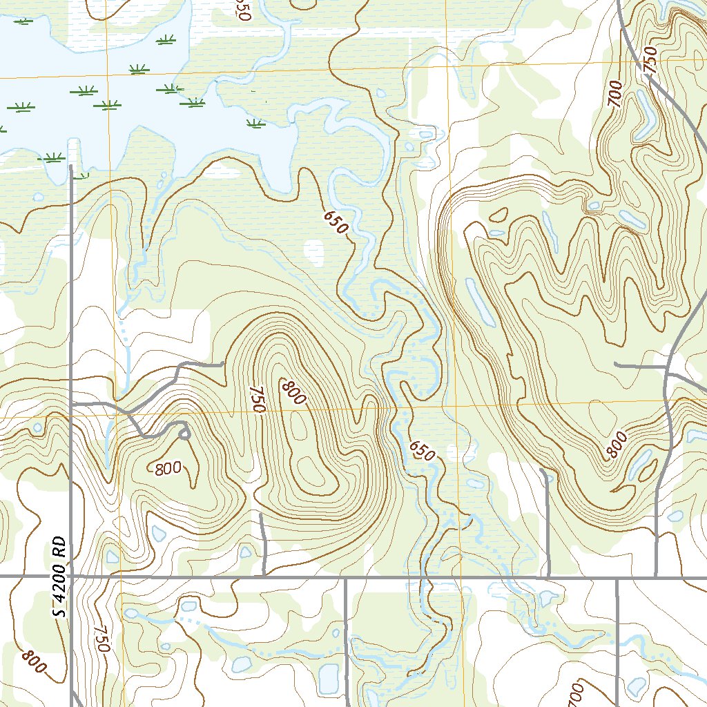 Winganon, OK (2022, 24000-Scale) Map by United States Geological Survey ...