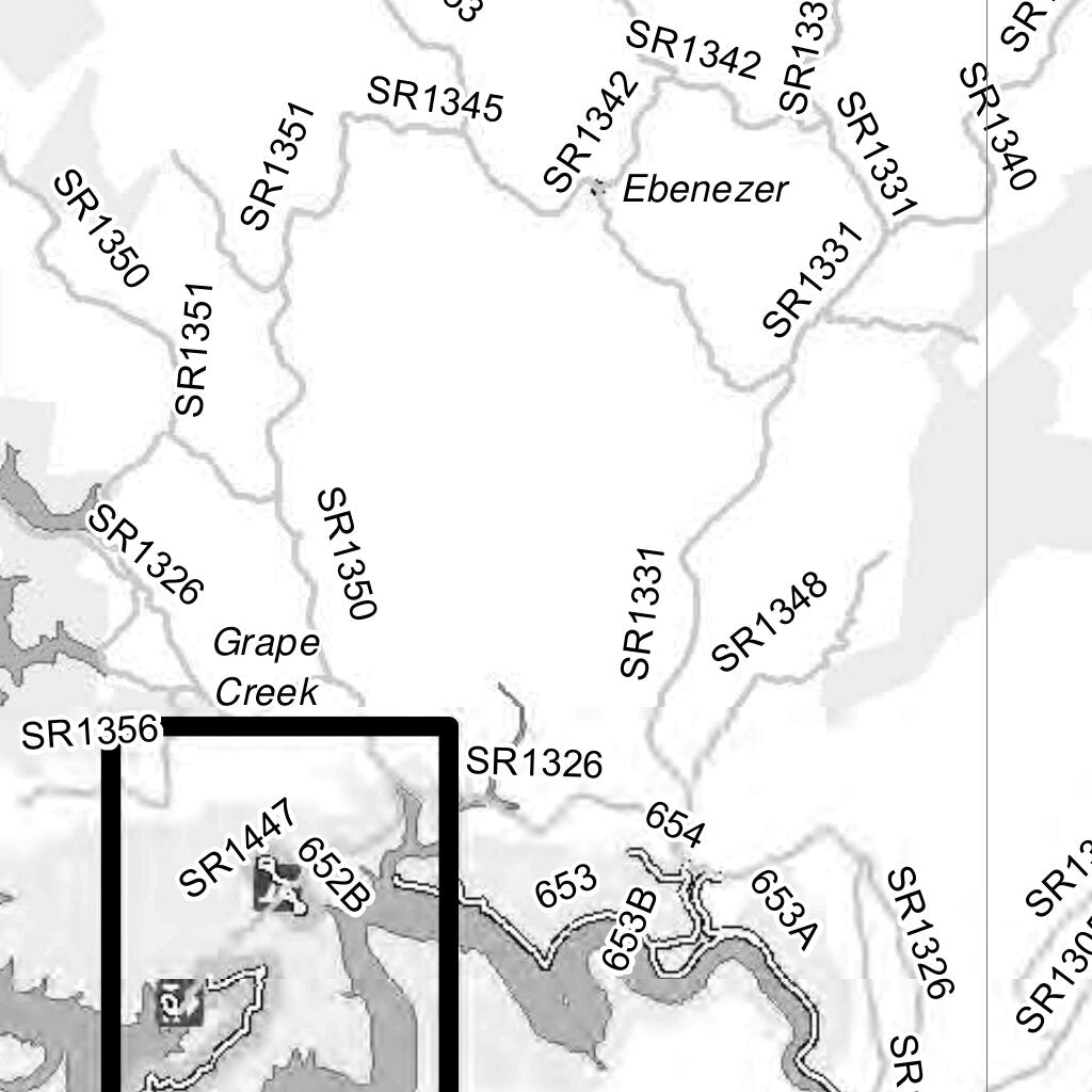 Motor Vehicle Use Map, MVUM, Tusquitee District, Nantahala National ...