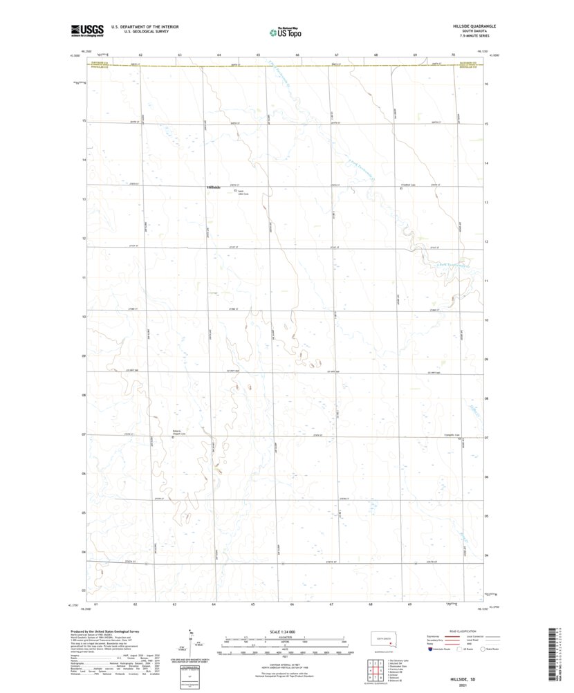 Hillside, SD (2021, 24000-Scale) Map by United States Geological Survey ...