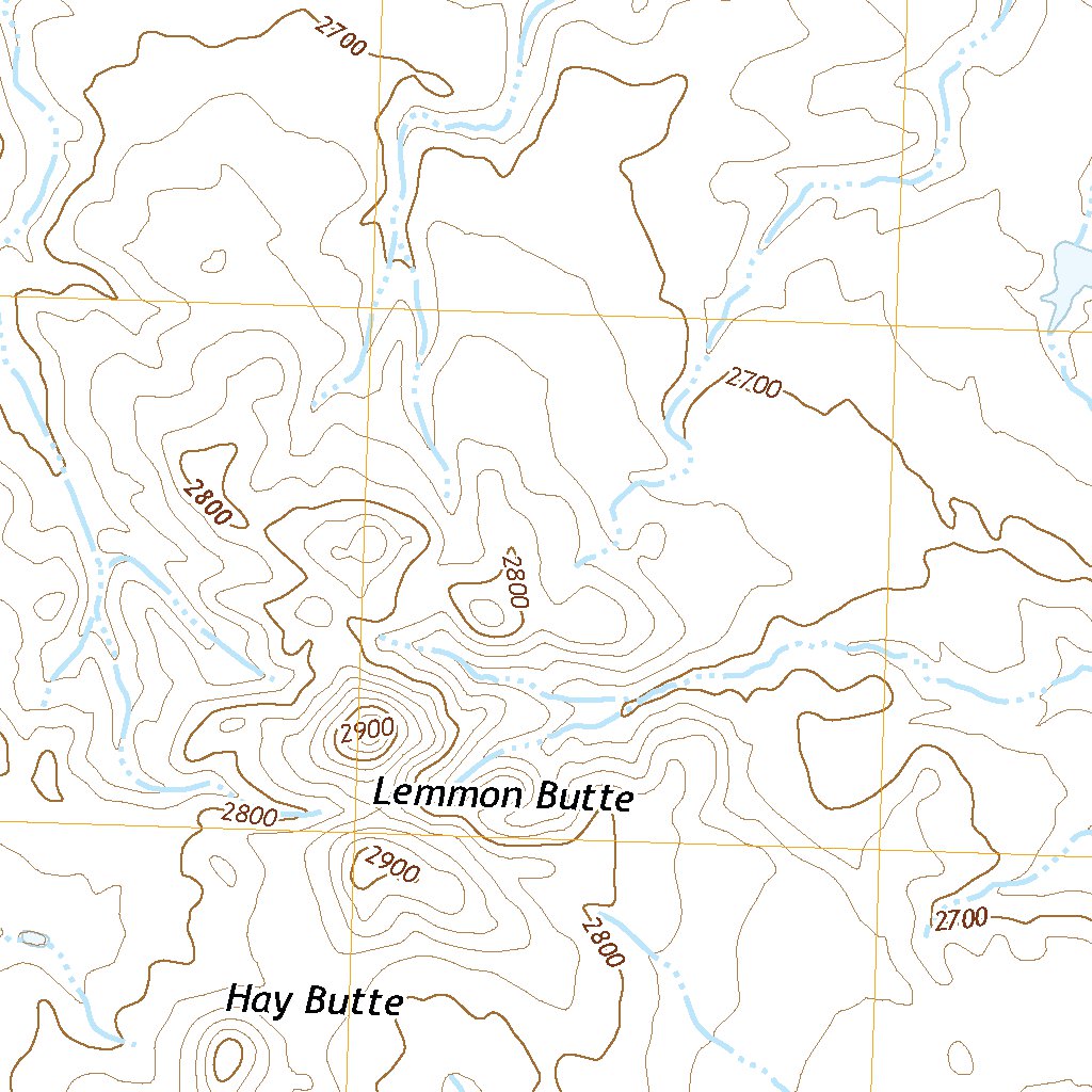 Lemmon Butte, SD (2021, 24000-Scale) Map by United States Geological ...