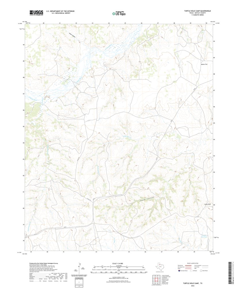 Turtle Hole Camp, TX (2022, 24000-Scale) Map by United States ...