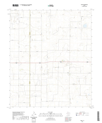Tokio, TX (2022, 24000-Scale) Map by United States Geological Survey ...