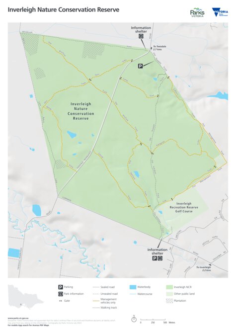 Inverleigh Nature Conservation Reserve Visitor Guide Map by Parks ...