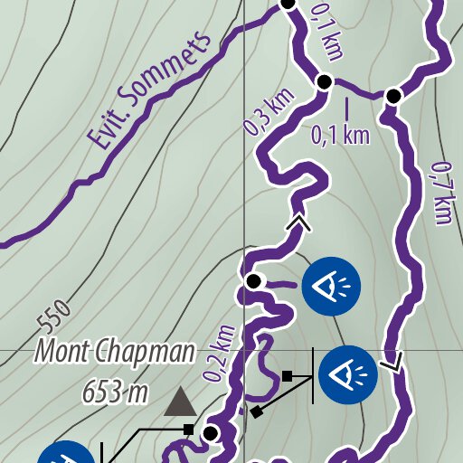 Prêt-à-Partir | Boucle du mont Chapman Map by Rando Quebec | Avenza Maps