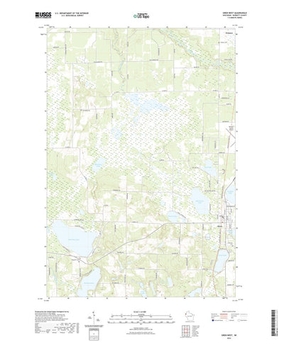 Siren West, WI (2022, 24000-Scale) Map by United States Geological ...