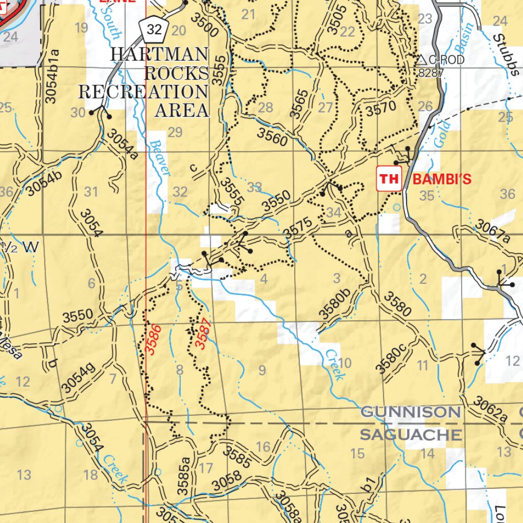Gunnison Basin Public Lands Visitor Map (South Half) by US Forest ...
