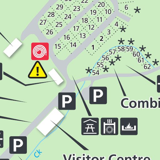 Buchan Caves Reserve Inset Visitor Guide Map by Parks Victoria | Avenza ...