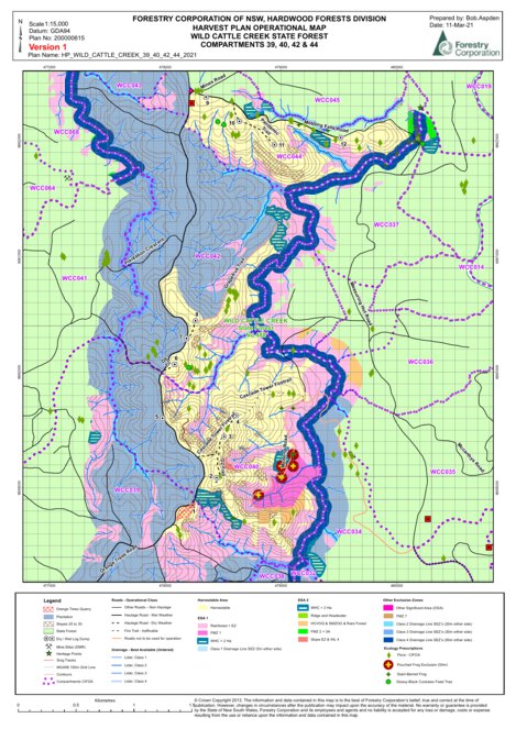 Harvest Plan Wild Cattle Creek State Forest compartments 39, 40, 42 ...