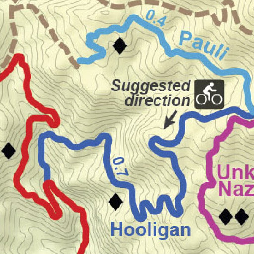 Arkansas Hills Trail System Detail Map by Salida Mountain Trails ...