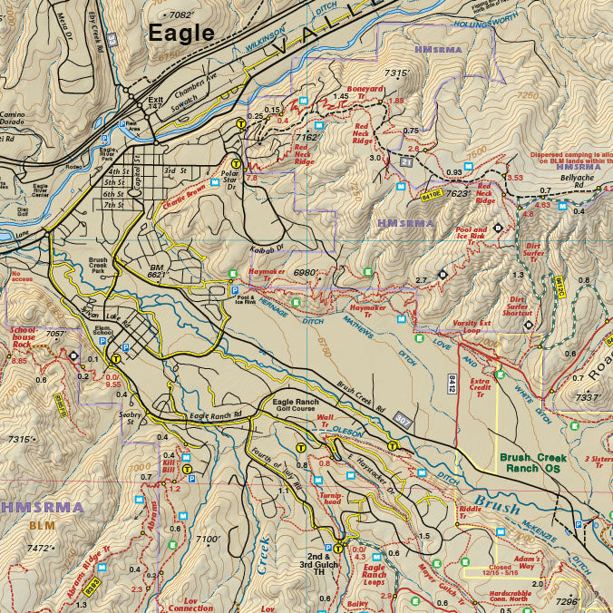 Vail & Eagle Trails - 5th ed Map by Latitude 40 maps | Avenza Maps