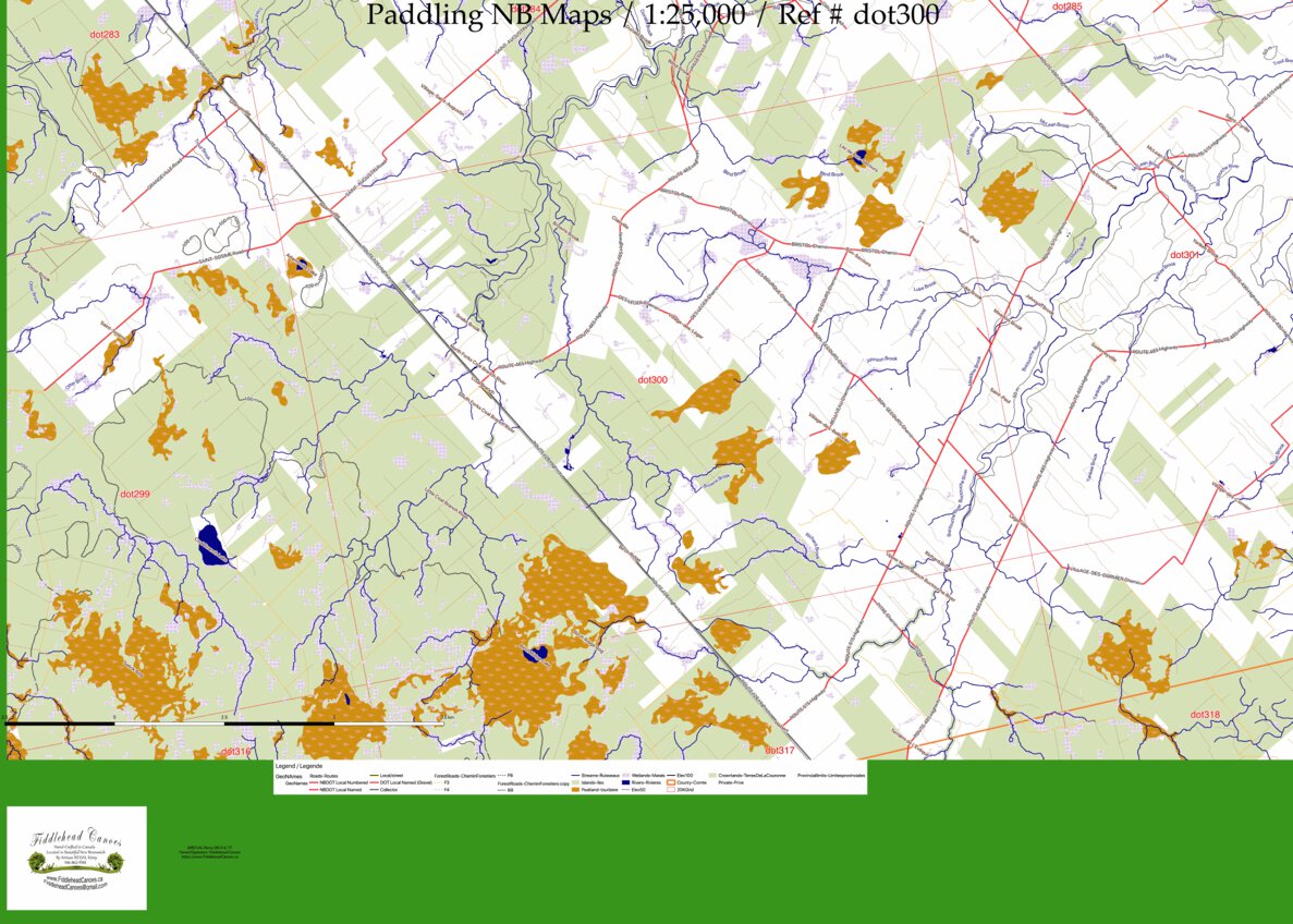 New Brunswick SE Map by Fiddlehead Canoes | Avenza Maps