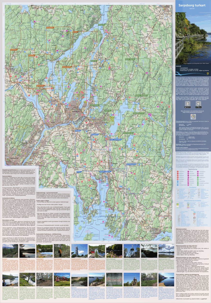 Sarpsborg turkart Map by Sarpsborg kommune | Avenza Maps