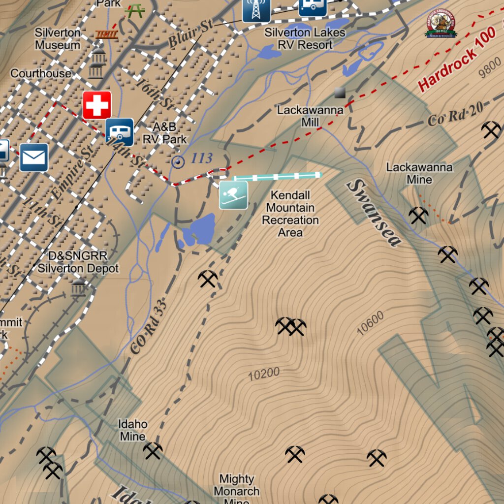 Silverton, Colorado 7.5 Minute Topographic Map - Color Hillshade by ...