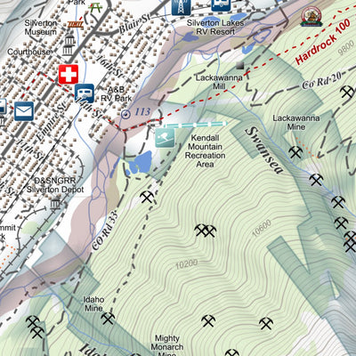 Silverton, Colorado 7.5 Minute Topographic Map by Apogee Mapping, Inc ...