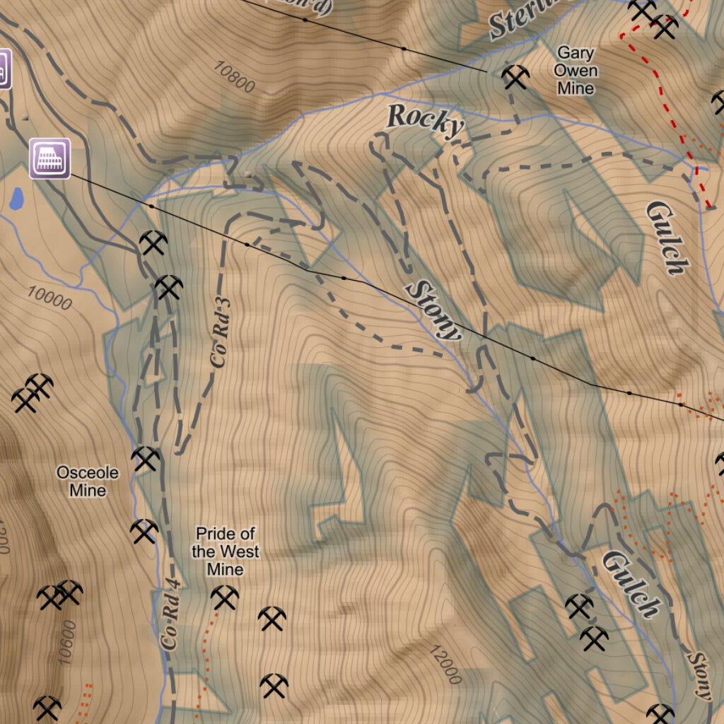 Howardsville, Colorado 7.5 Minute Topographic Map - Color Hillshade by ...