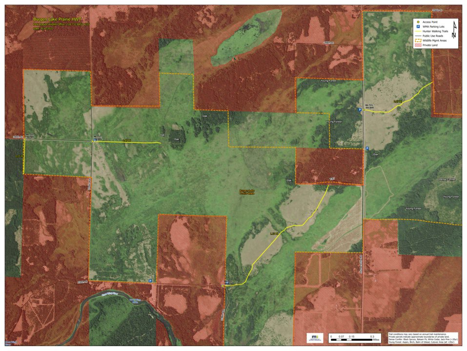 Burgen Lake Prairie HWT 2022 Map by Minnesota Department of Natural ...