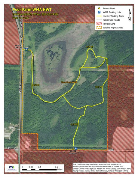 Poor Farm WMA HWT 2022 Map by Minnesota Department of Natural Resources ...