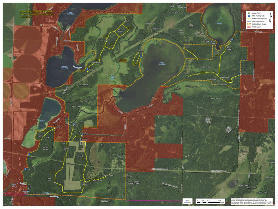 Crow Wing Chain WMA HWT 2022 Map by Minnesota Department of Natural ...
