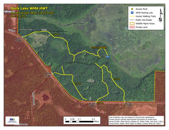 Duck Lake WMA HWT 2022 Map by Minnesota Department of Natural Resources ...