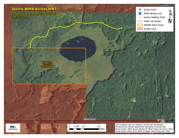 Storlie WMA Access HWT 2022 Map by Minnesota Department of Natural ...