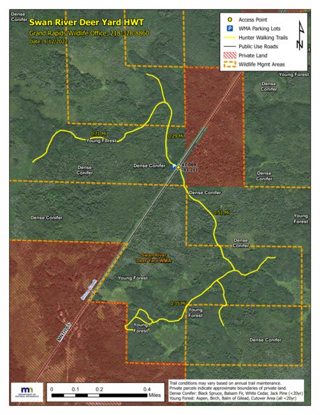 Swan River Deer Yard HWT 2022 Map by Minnesota Department of Natural ...