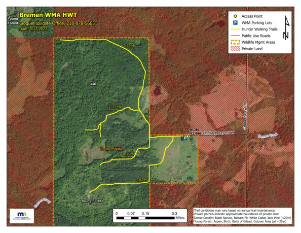 Bremen WMA HWT 2022 Map by Minnesota Department of Natural Resources ...
