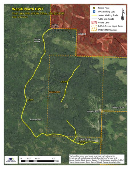 Wapiti North HWT 2022 Map by Minnesota Department of Natural Resources ...