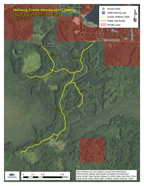 Hellwig Creek Headwaters HWT 2022 Map by Minnesota Department of ...