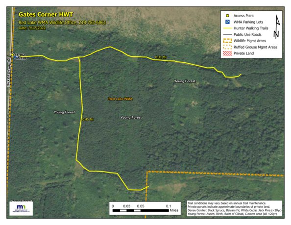 Gates Corner HWT 2022 Map by Minnesota Department of Natural Resources ...