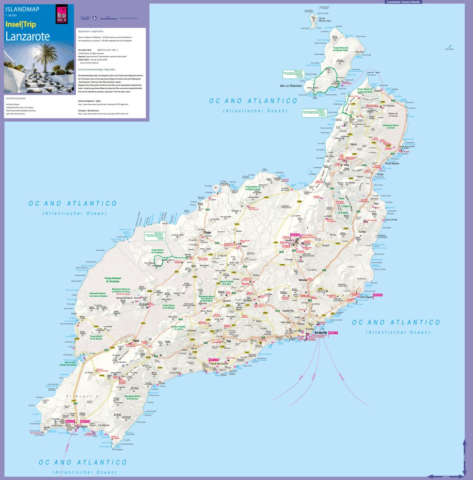 Map Of Lanzarote