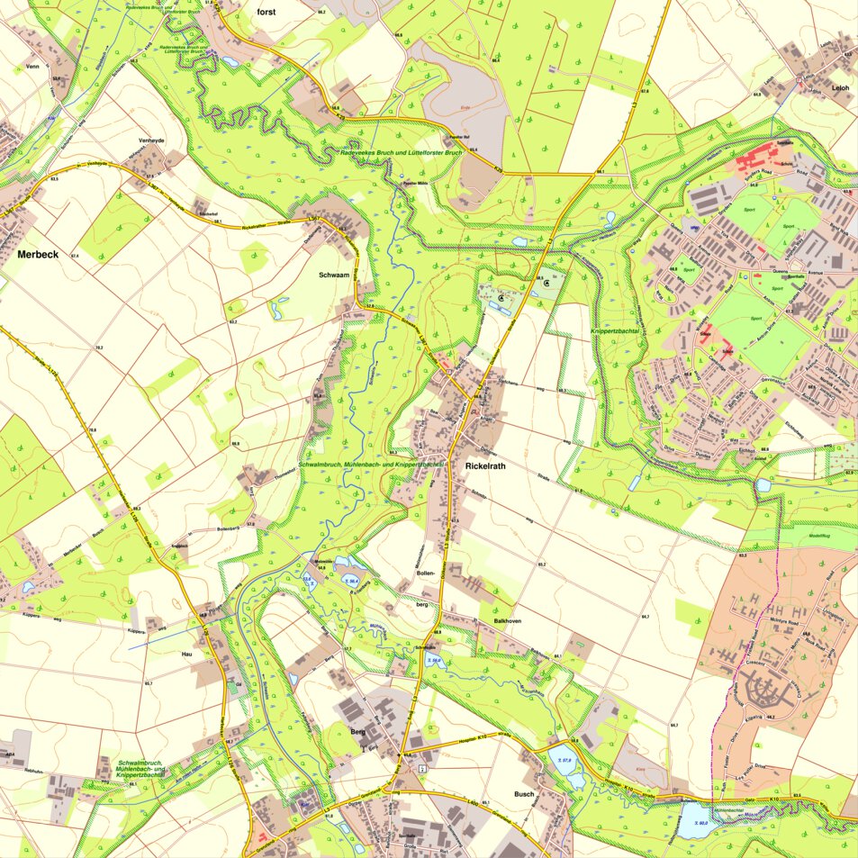 Wegberg 3 (1:10,000) Map by Bezirksregierung Koln | Avenza Maps