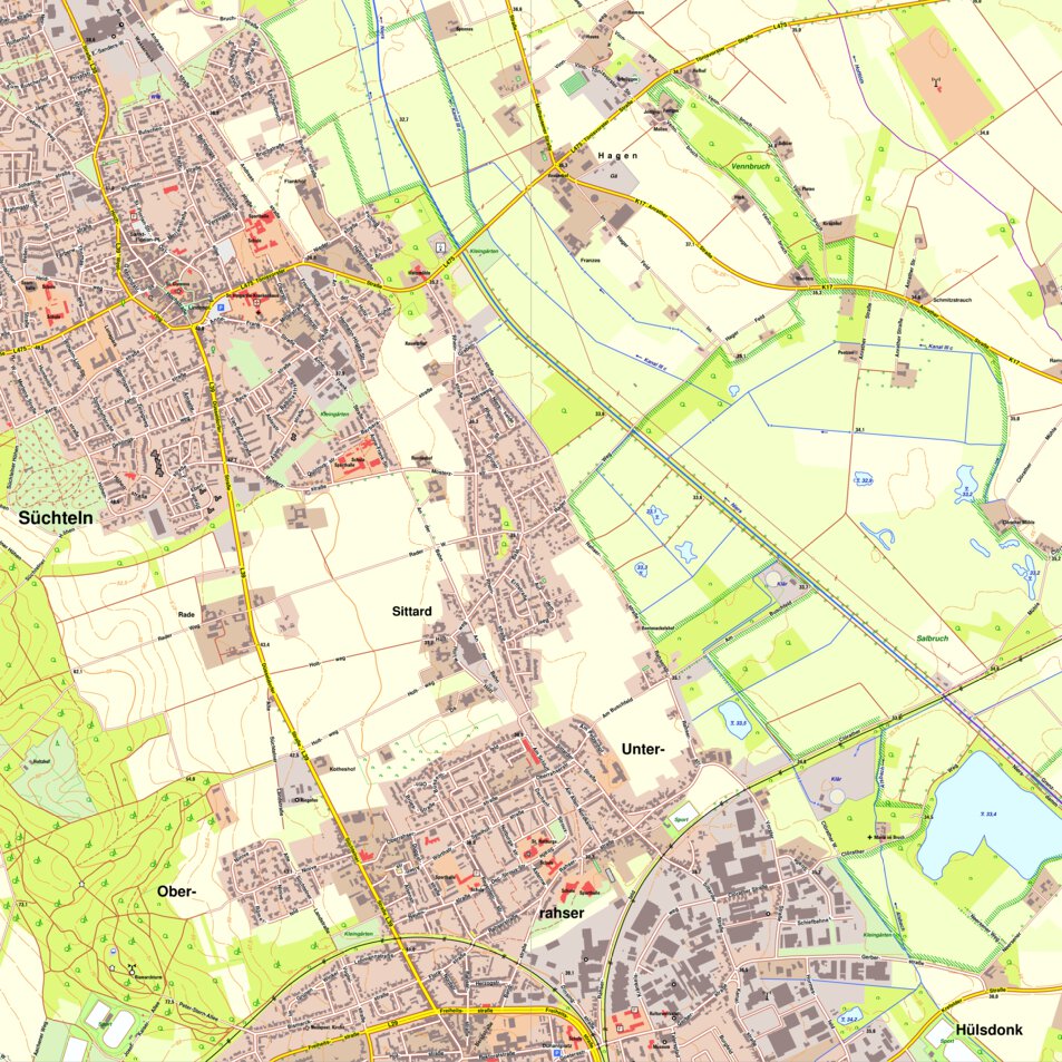 Viersen 5 (1:10,000) Map by Bezirksregierung Koln | Avenza Maps