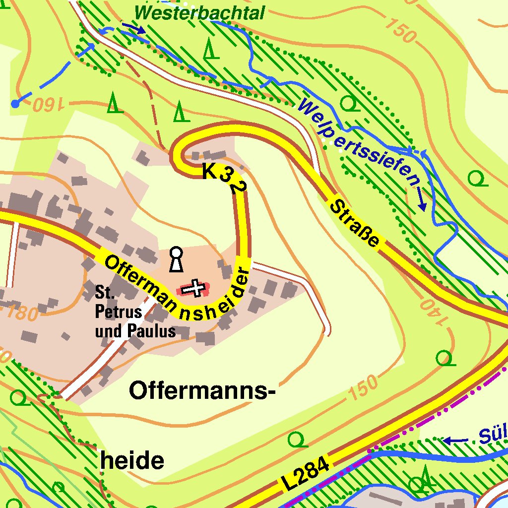 Lindlar 3 (1:10,000) Map by Bezirksregierung Koln | Avenza Maps