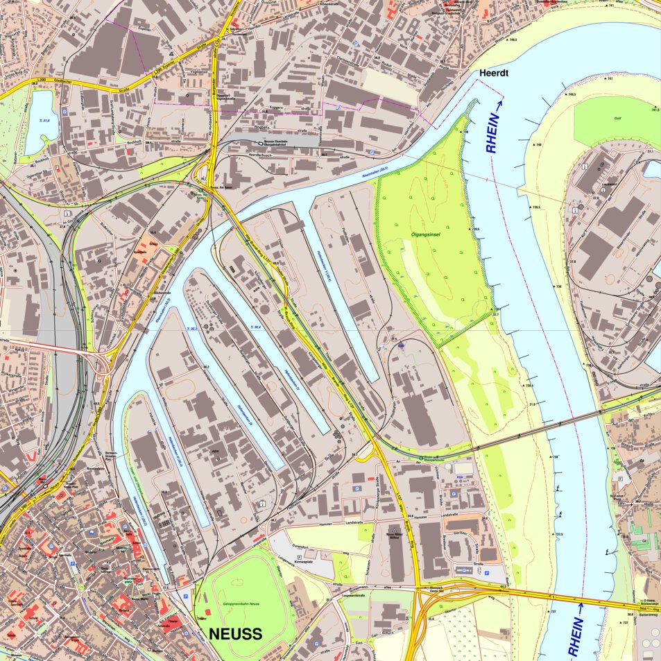 Neuss 6 (1:10,000) Map by Bezirksregierung Koln | Avenza Maps