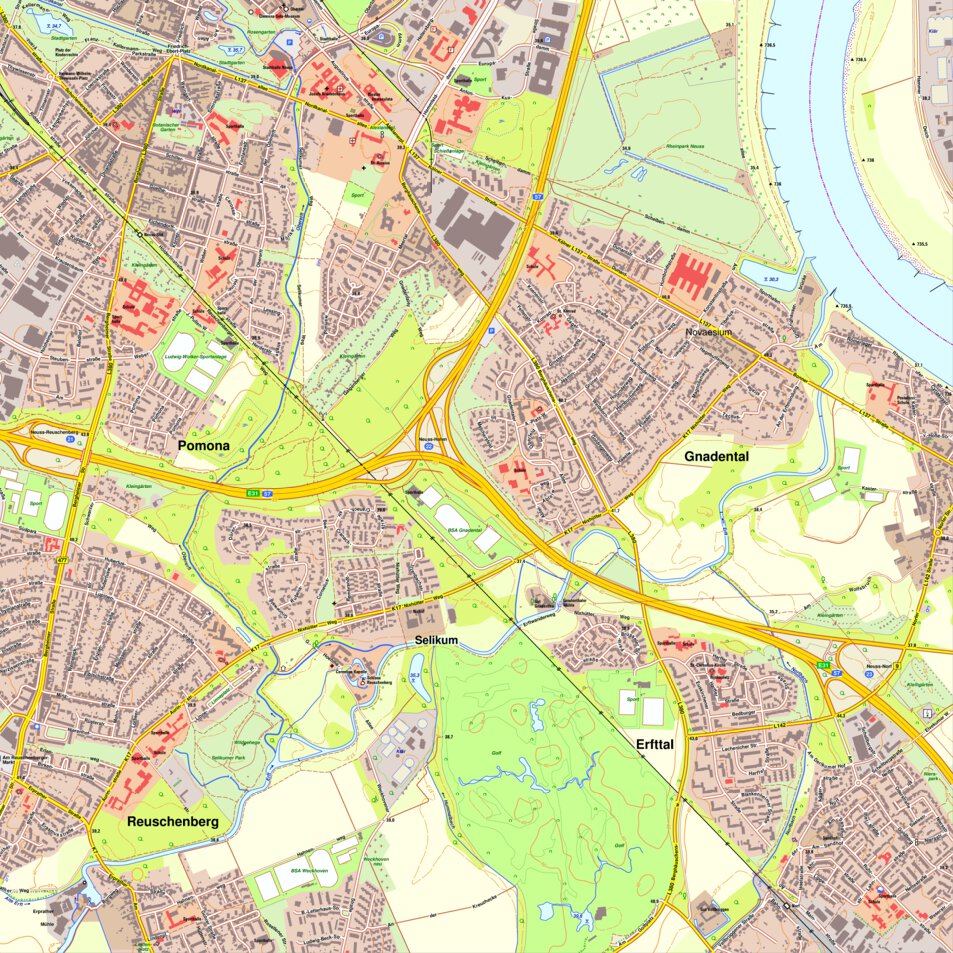 Neuss 1 (1:10,000) Map by Bezirksregierung Koln | Avenza Maps