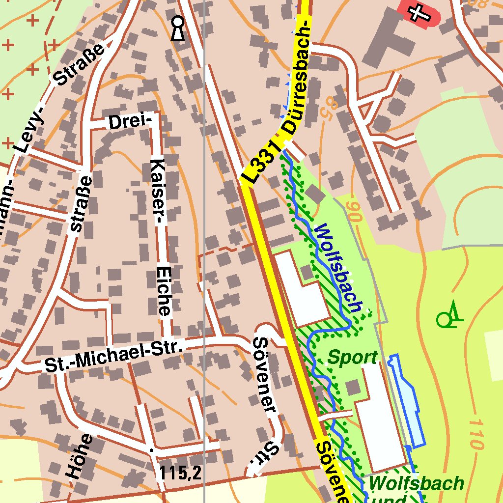 Hennef (Sieg) 7 (1:10,000) Map by Bezirksregierung Koln | Avenza Maps