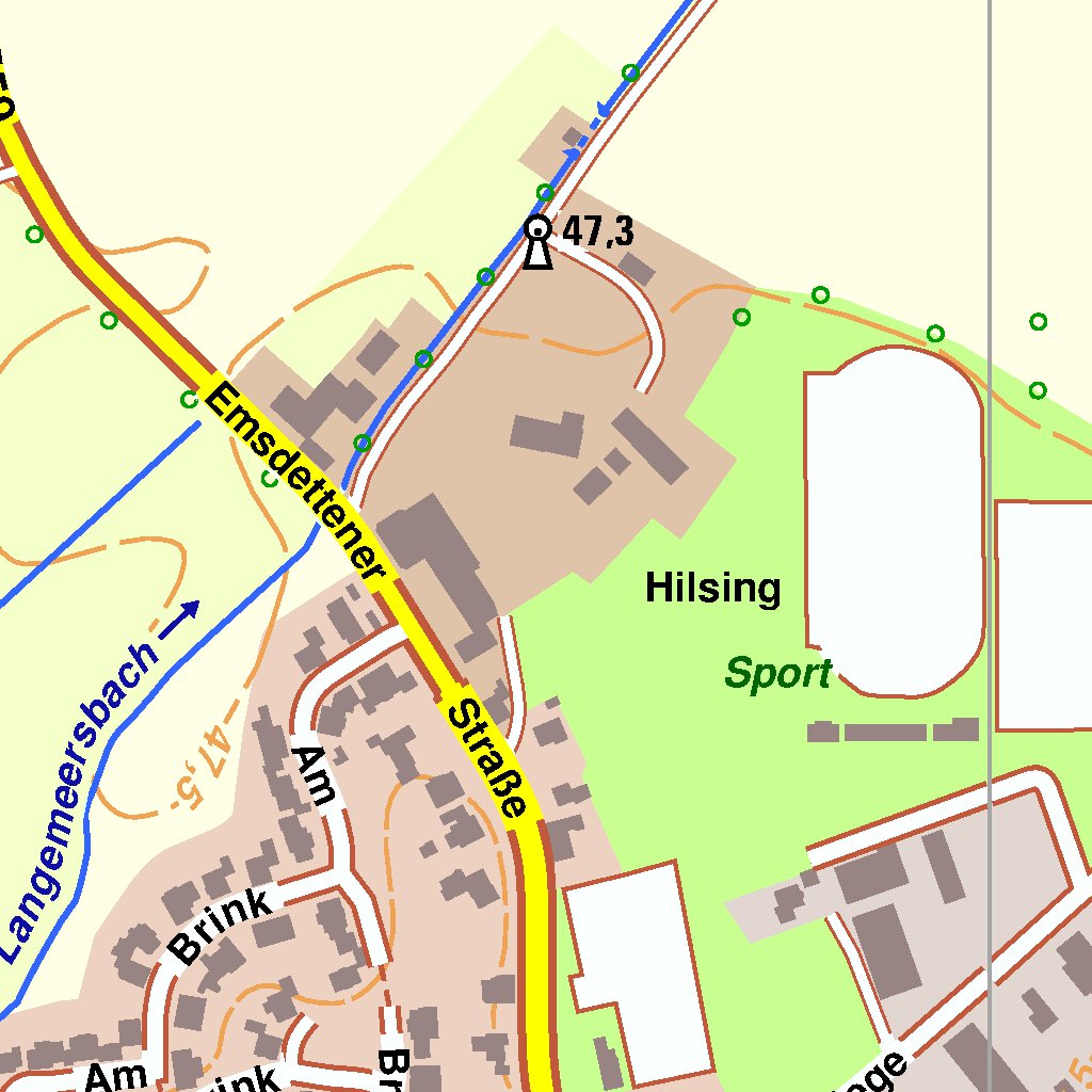 Nordwalde 1 (1:10,000) Map by Bezirksregierung Koln | Avenza Maps
