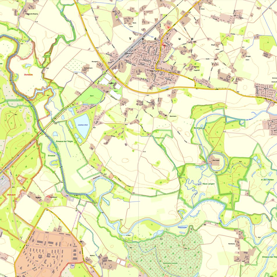 Telgte 4 (1:10,000) Map by Bezirksregierung Koln | Avenza Maps