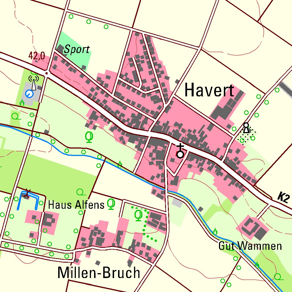 Selfkant 1 (1:25,000) Map by Bezirksregierung Koln | Avenza Maps